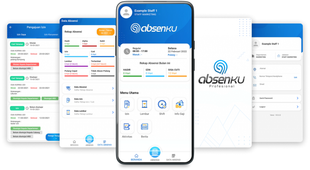 Aplikasi Manajemen Absensi Karyawan – Absenku